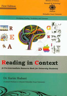 معرفی کتاب Reading in context (developing reading vocabulary and ...